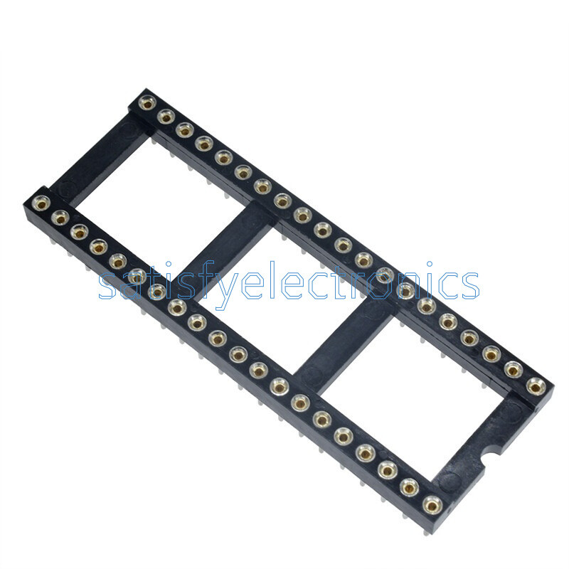 2PCS 32Pin DIP32 SIP Round IC Sockets Adaptor Solder Type gold plated ...