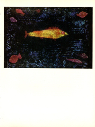 1967 Vintage PAUL KLEE "THE GOLDFISH" WHIMSICAL LOVELY COLOR offset ...