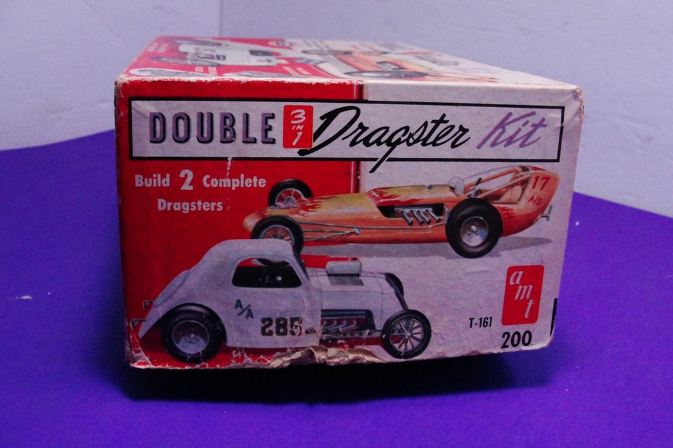 AMT-646 1/25 Double Dragster 3 in 1 Model Car Kit - 2 Complete Cars | eBay