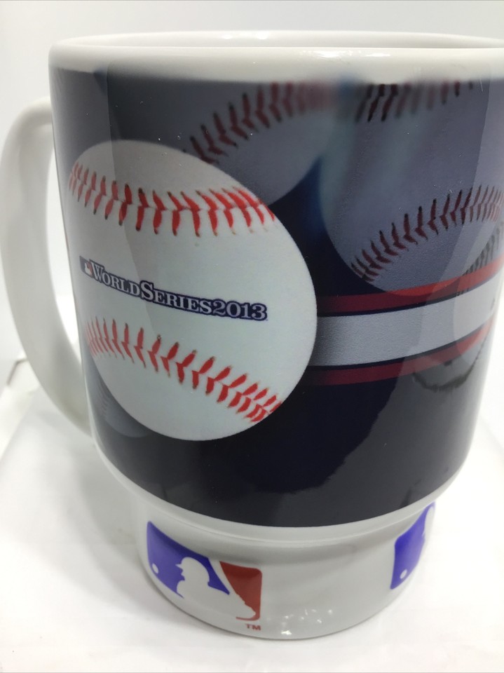 BOSTON RED SOX BASEBALL COFFEE MUG. EMBOSSED BOSTON MLB BASEBALL MUG ...