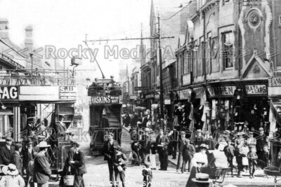 Kpp-100 Animated Street View with Trams, Swindon, Wiltshire. Photo ...