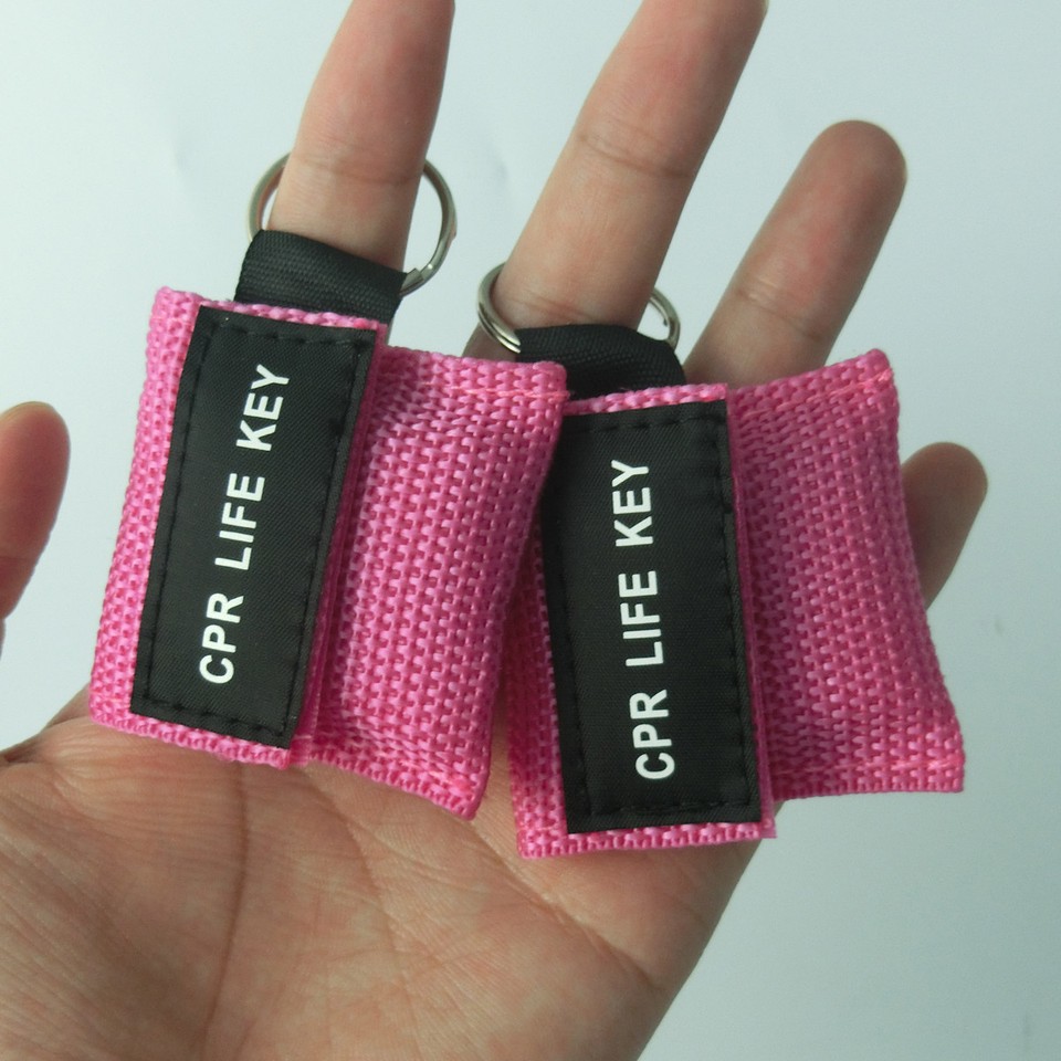 First aid resuscitation CPR Life Key Barrier Face shields Keyring Mouth ...