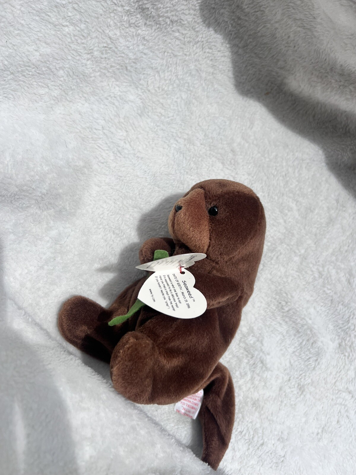 Ty Beanie Baby Babies Seaweed The Otter With Tags Style - 4080 for sale ...