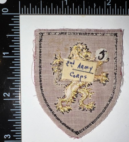 WWII Era Belgian 2nd Army Corps Patch Formation Sign | eBay