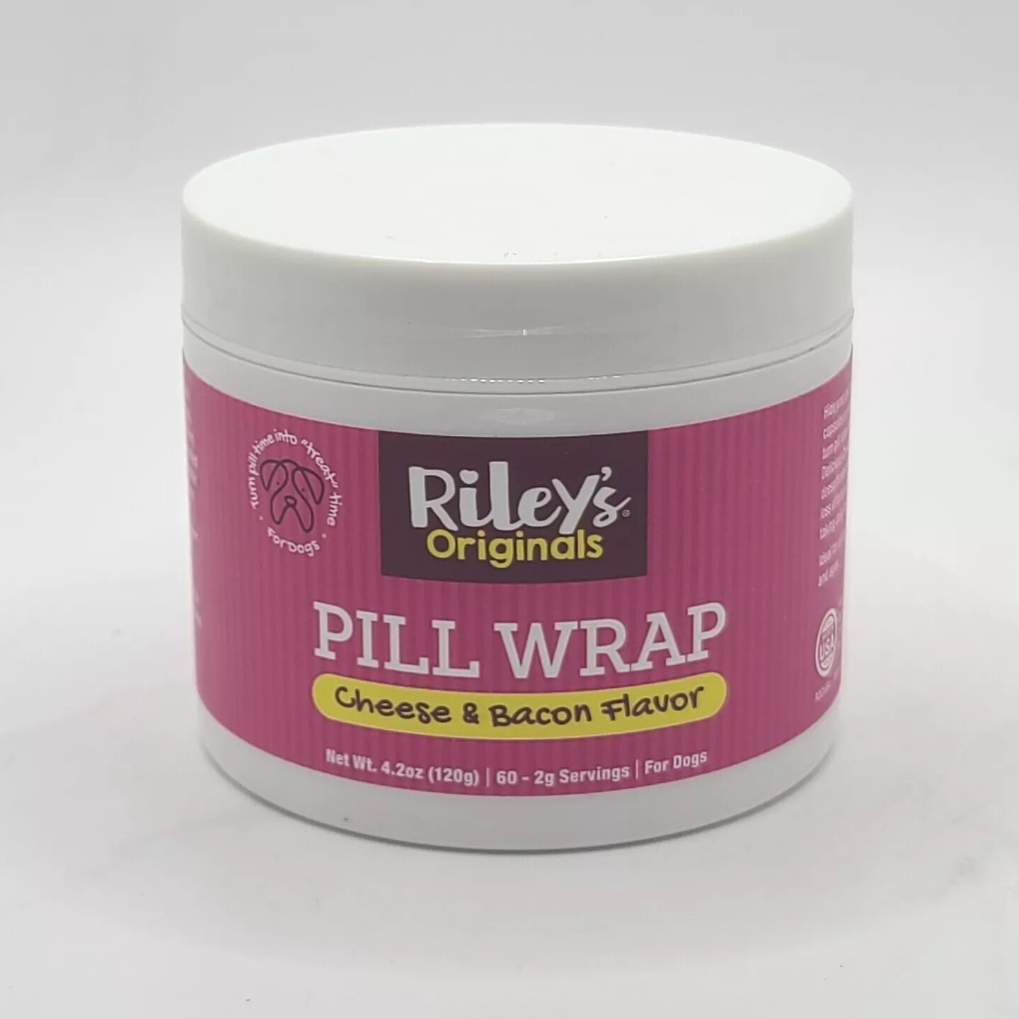 Riley's Pill Wrap for Dogs - Cheese and Bacon Flavored Pill Paste 4.2oz ...