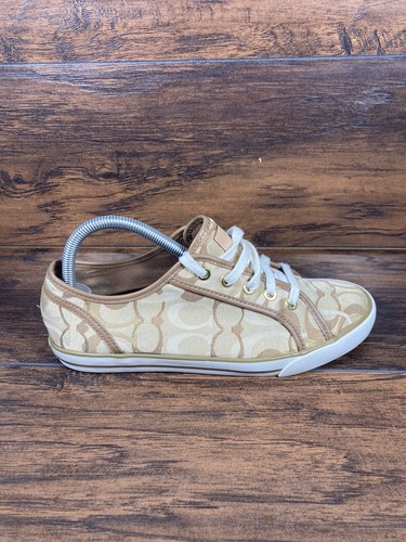 EUC COACH DEE BROWN SIGNATURE SNEAKERS SHOES 9B | eBay