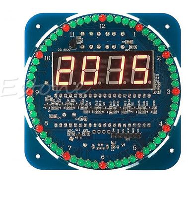 Assemble DS1302 Rotating LED Electronic Temperature Display Board ...