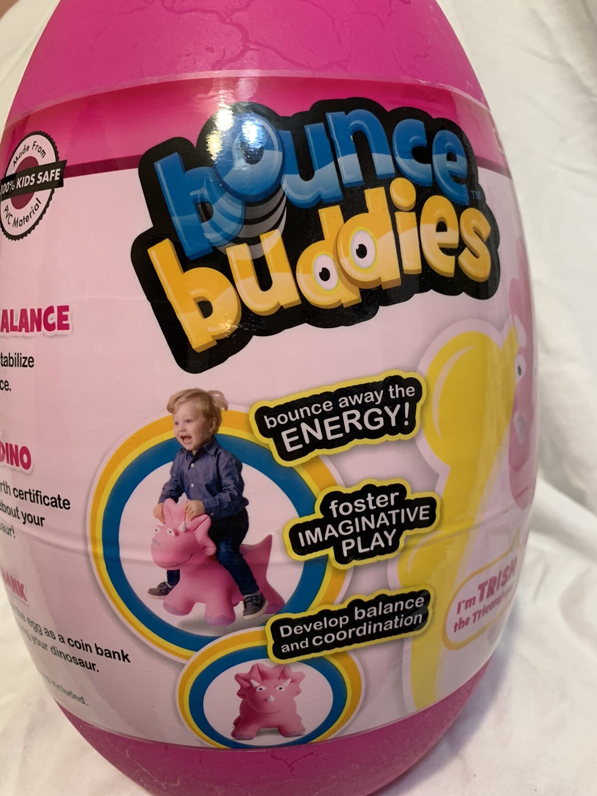 BOUNCE BUDDIES **TRISH THE TRICERATOPS** | eBay
