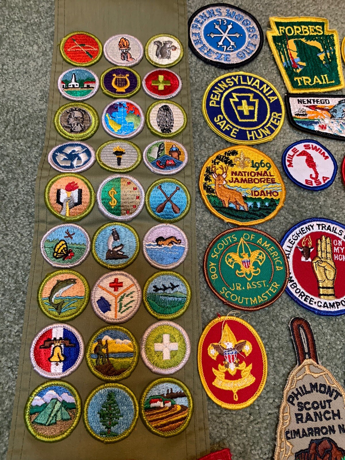 Vintage 1970’s Over 60 Boy Scouts BSA Patches Sash lot Estate Find ...