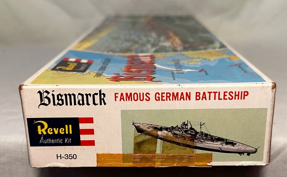 Revell Famous German Battleship Bismarck No. H350 | 1:570 Scale Model ...
