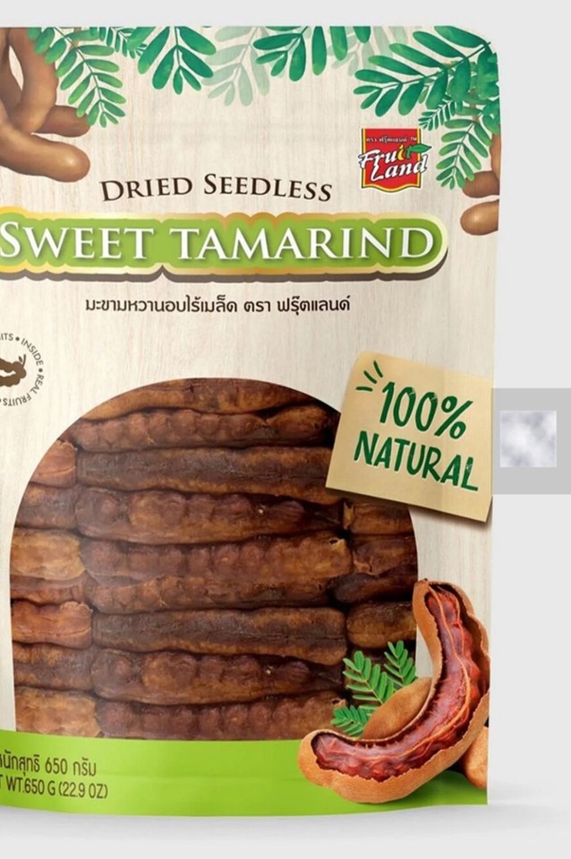 Thailand Natural 100% FRUIT Land Seedless Sweet Tamarind 650 g ...