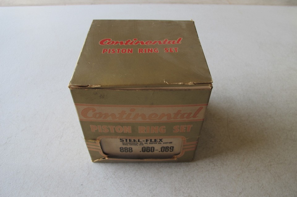 NOS CONTINENTAL Piston Ring Set 888 .060-.069 Fit 1957-58 OLDS 88, 98 ...