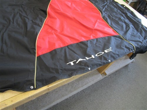 TRACKER TAHOE Q7 (2006 - 2007) COCKPIT & BOW COVER SET BLACK / RED ...