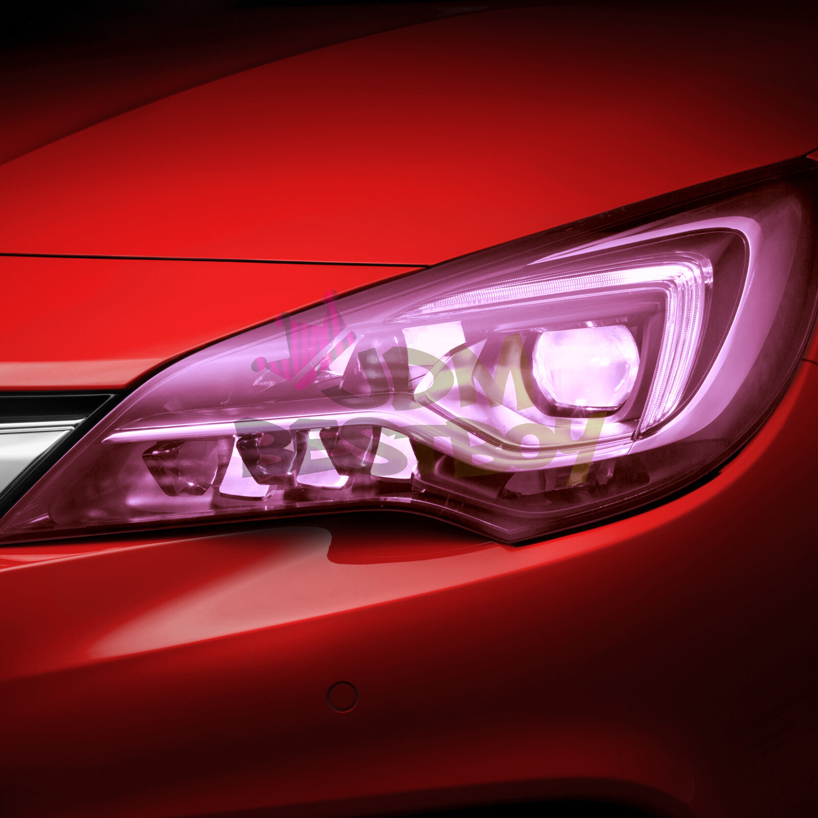 *Extra Wide* 16"x180" Pink Headlight Fog Light Taillight Vinyl Sticker ...