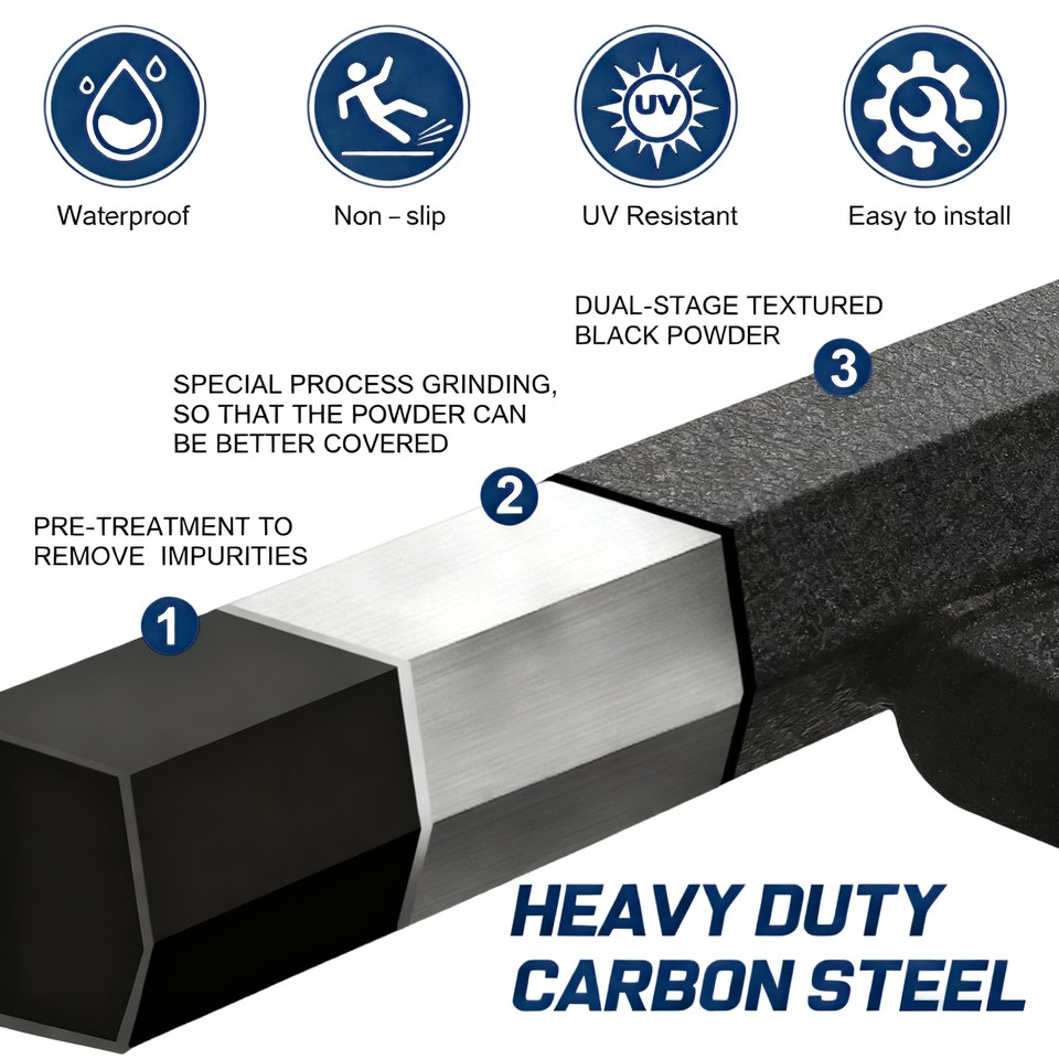 Drop Steps for 2009-2014 Ford F150 Super/Ext Cab 4" Running Boards Nerf ...