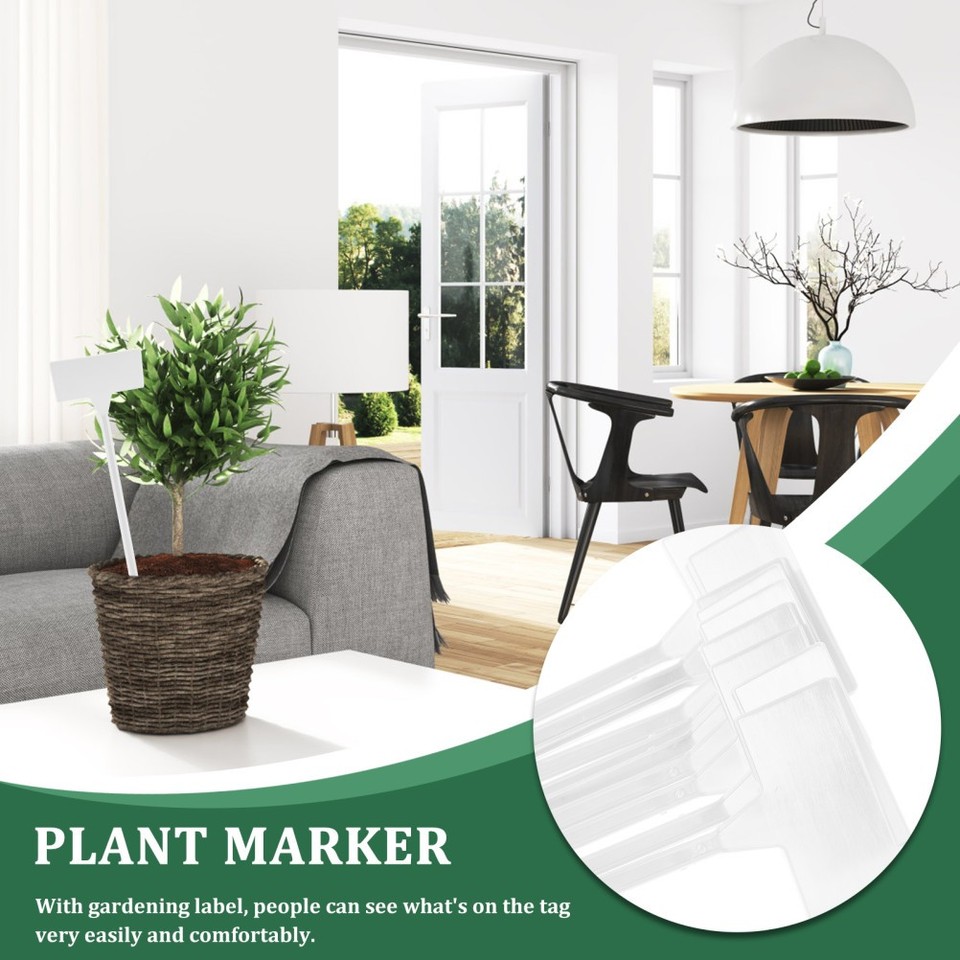 30pcs Plastic Plant Labels Garden Plant Markers Identify Tags | eBay UK