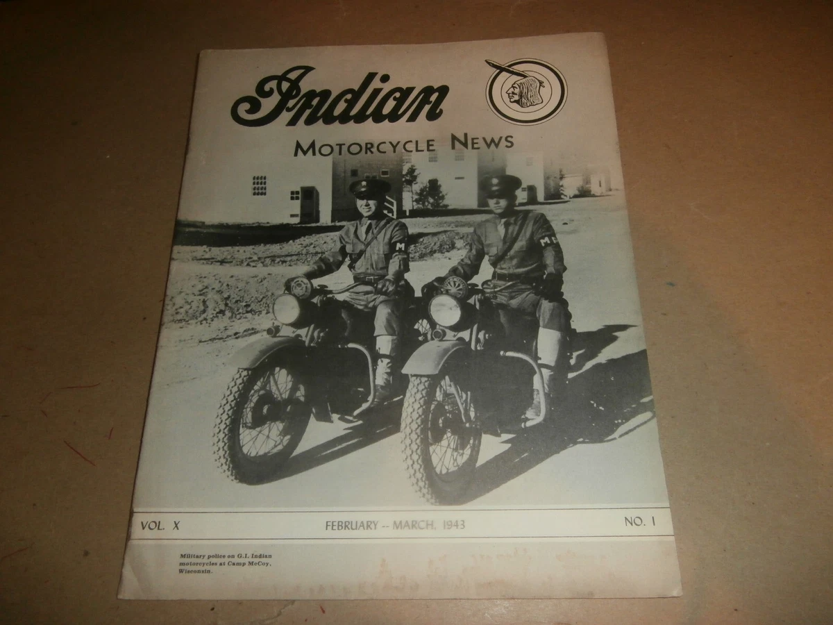 Vintage Indian Motorcycles Ww2