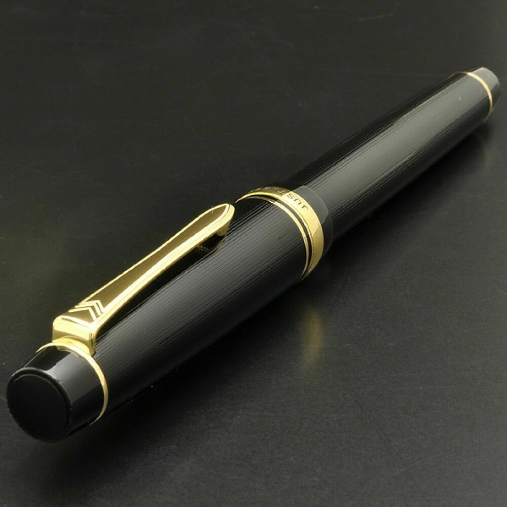 Pilot JUSTUS 95 Adjustable Nib Fountain Pen Fine Nib Stripe Black FJ ...