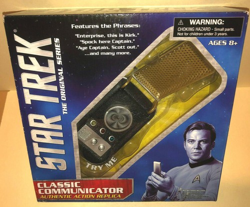 Star Trek TOS Classic Communicator Sound FX toy weapon Captain Kirk Art ...