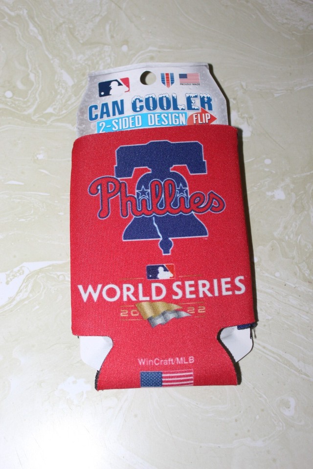 ( 15 ) 2022 WORLD SERIES 2 SIDED DESIGN CAN COOLER PHILLIES NATIONAL ...
