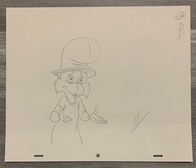2019 Netflix GREEN EGGS AND HAM Animation Drawing SIGNED Len Simon #105 ...