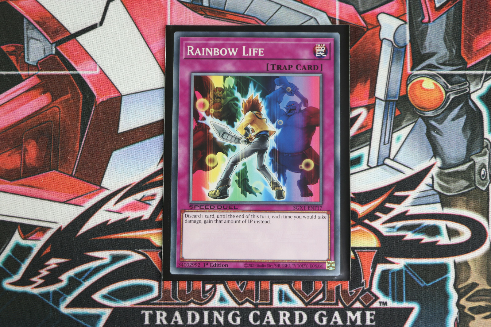 YuGiOh Trap Card Rainbow Life SGX1-ENF17 1st Edition Common | eBay