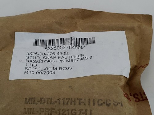 Dogging Snap Pin Stud Fastener, MS27983-3 NSN 5325002764908 Qty~90 | eBay