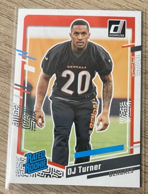 DJ Turner 2023 Donruss Rated Rookie No.319 Cincinnati Bengals | eBay