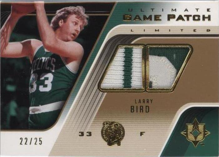 2004-05 Ultimate Collection - Ultimate Game Patch Larry Bird #UGP-LB ...
