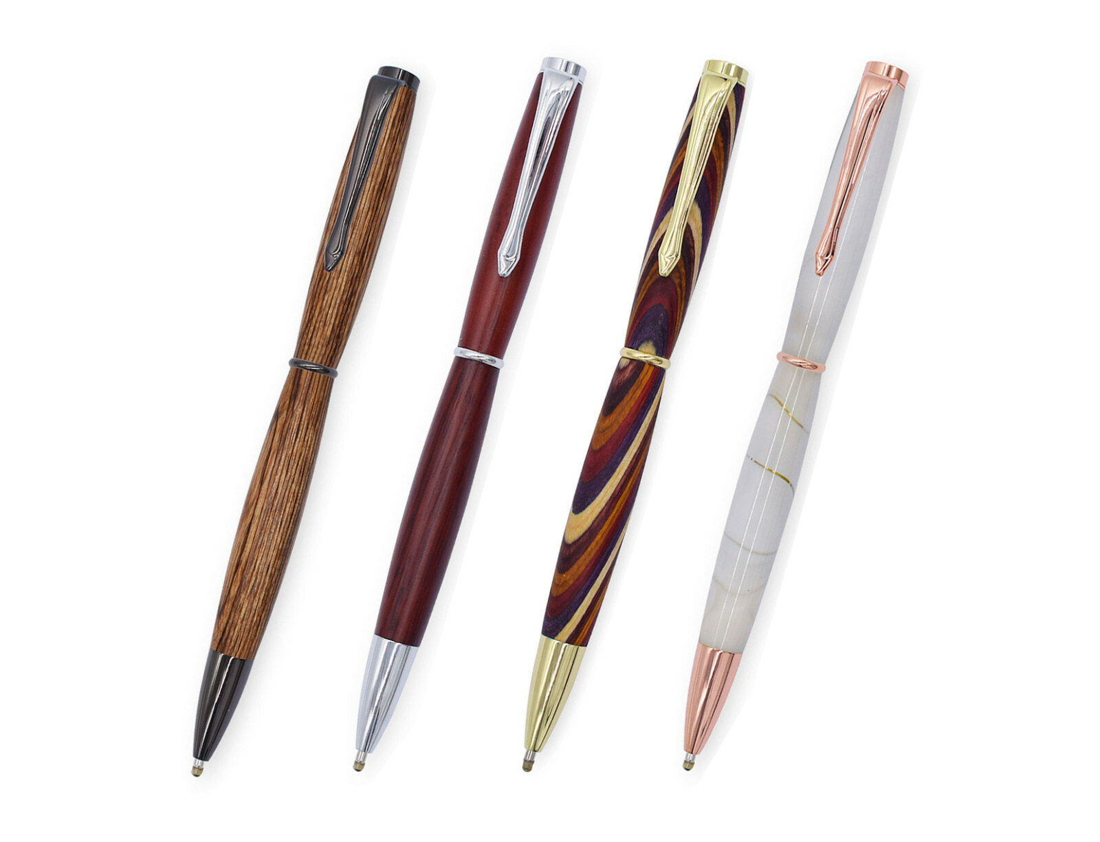 Slimline Social Pen Kits for Woodturning 7mm Pen Twist Kits Pen Making ...