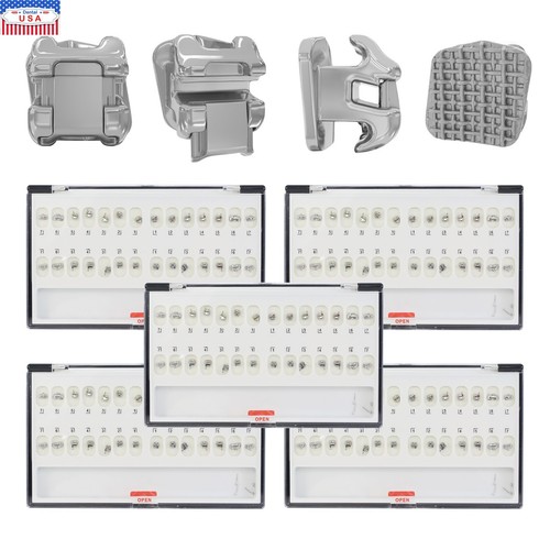 5 Kit Dental Damon Q Braces Orthodontic Self Ligating Bracket Metal ...