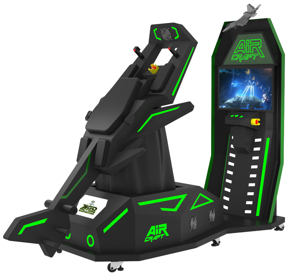 Arcade Virtual Reality Motion VR Ride Aircraft Simulator Demo Low Use ...