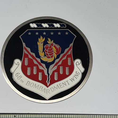 Vintage License Plate Medallion USAF 68th Bombardment Wing | eBay