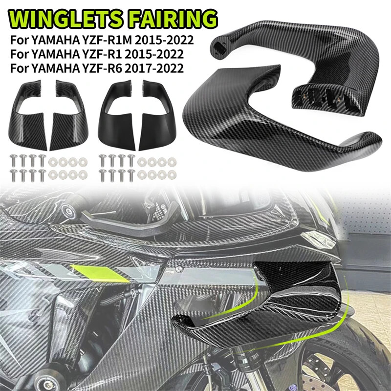 Motorcycle Winglets Aerodynamic Wing Kit For Yamaha YZF R1 R6 YZF-R1 ...