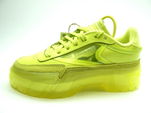 REEBOK CLUB C CARDI H01010 GREEN YELLOW WOMEN SHOES SIZE 7 194819917052 ...
