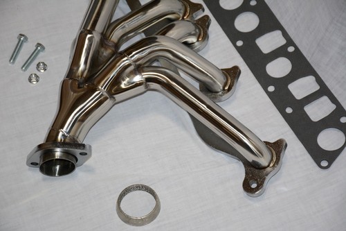 For 1991-1999 Jeep Wrangler Cherokee 4.0L Polished Stainless Headers TJ ...