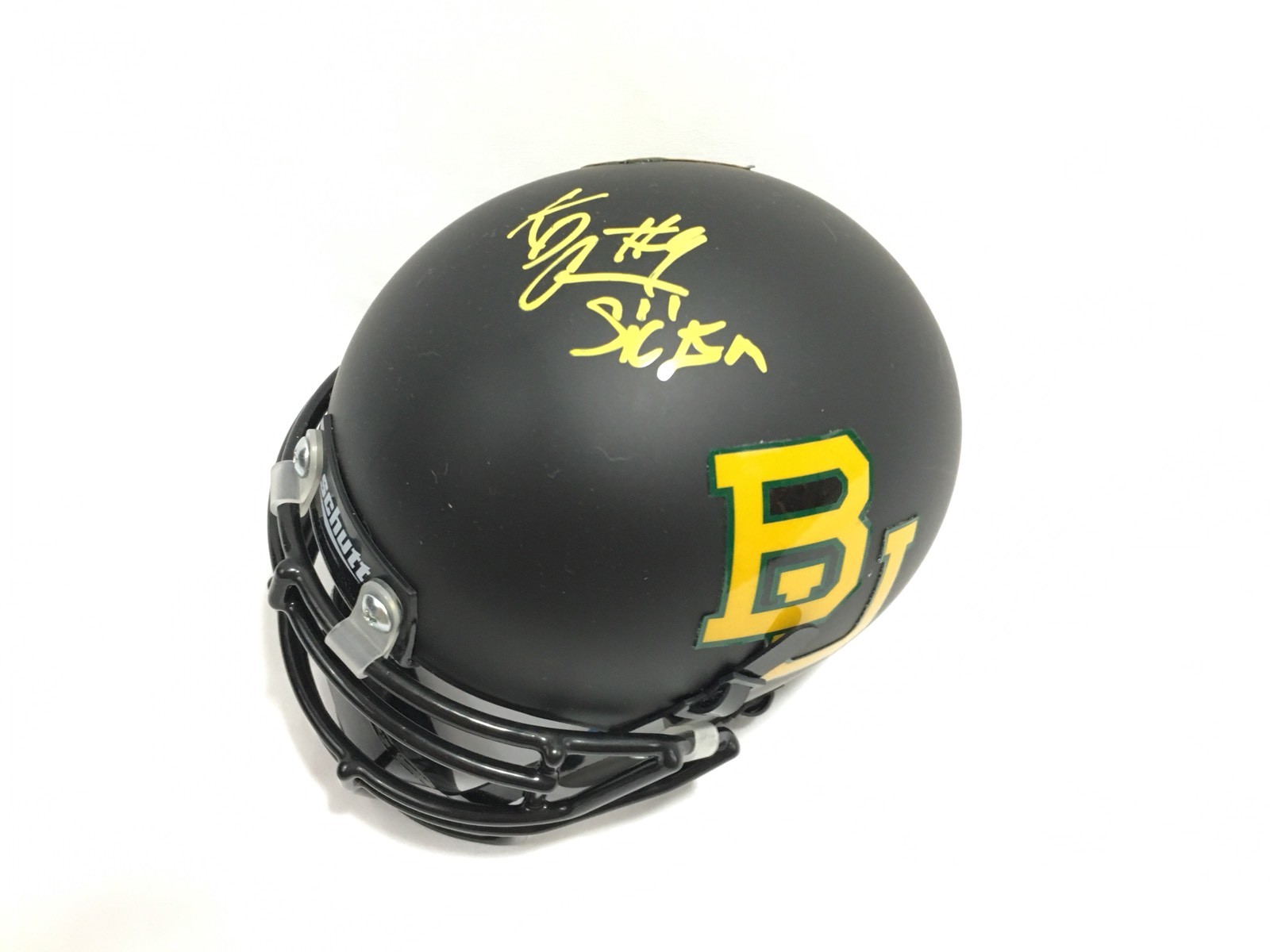 KD Cannon Signed Baylor Bears Matte Black Mini Helmet | eBay