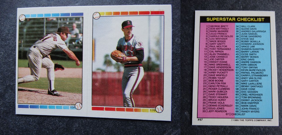 1989 Topps Stickers Baseball Cards Complete Your Set U Pick From List ...