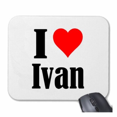 MOUSEPAD Mauspad I Love Ivan Ich Liebe Ivan | eBay.de