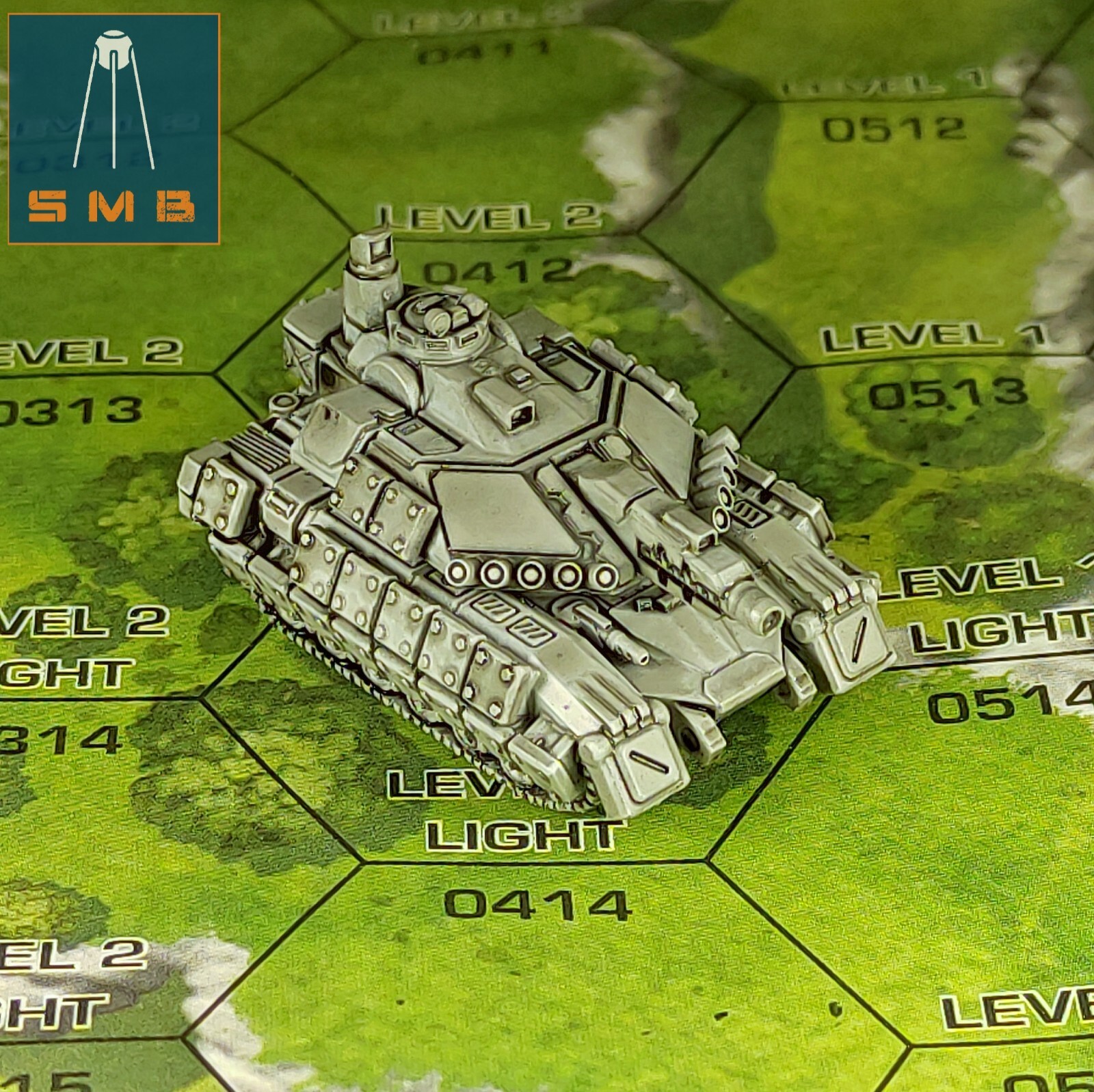 Battletech Alternative - Patton Pulse Laser MBTs x4 w/ Hex Bases (6mm ...