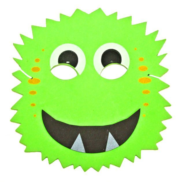 12 Assorted Children's Monster / Alien Foam Face Masks - Fancy Dress ...