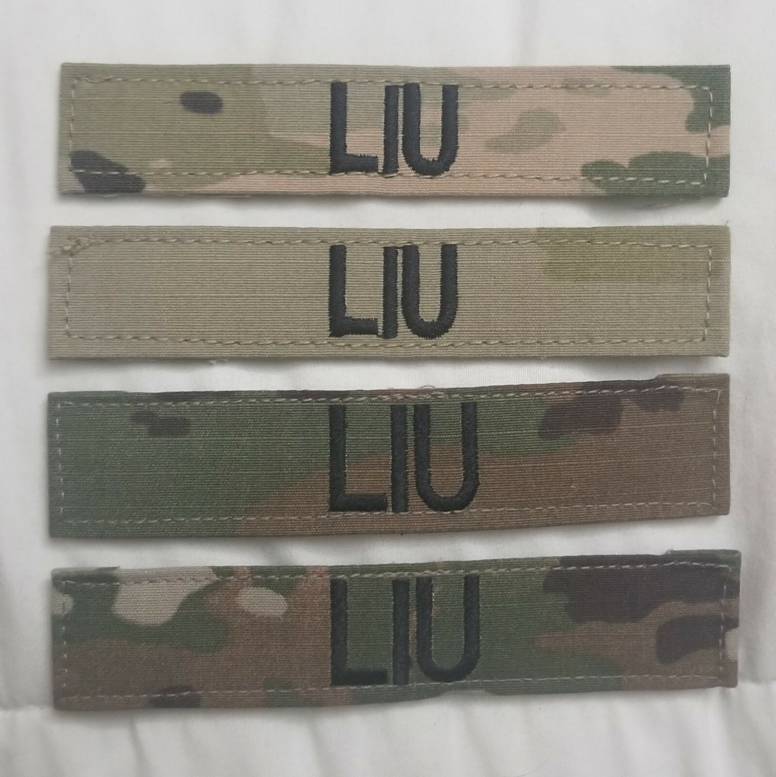 US ARMY Issued Multicam OCP Uniform LIU Name Tape with Fastener 1 PC | eBay