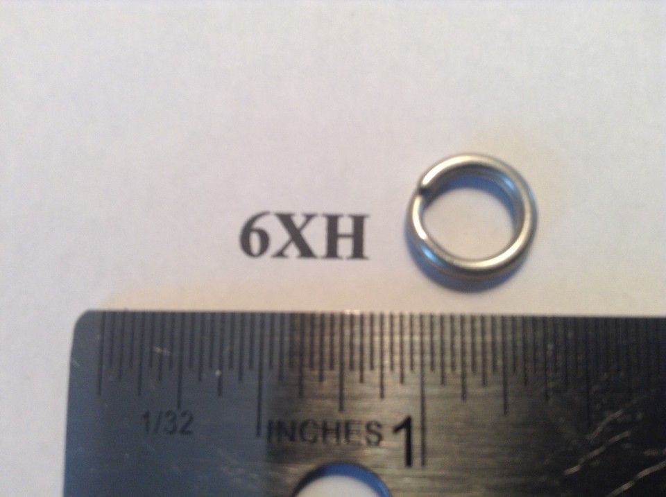 Stainless Steel Split Rings ROSCO Heavy Duty Terminal Tackle 6XH, 5.5H ...
