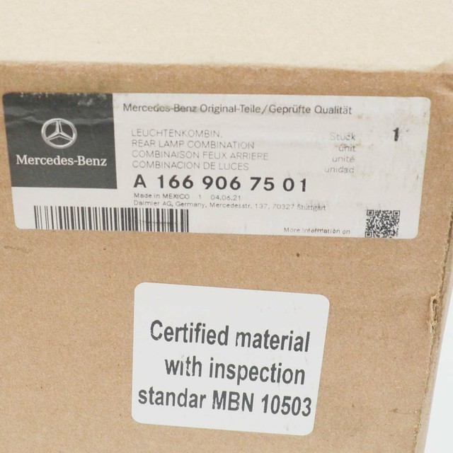 Mercedes-Benz GL W166 Tail Light Rear Left USA A1669067501 for sale ...