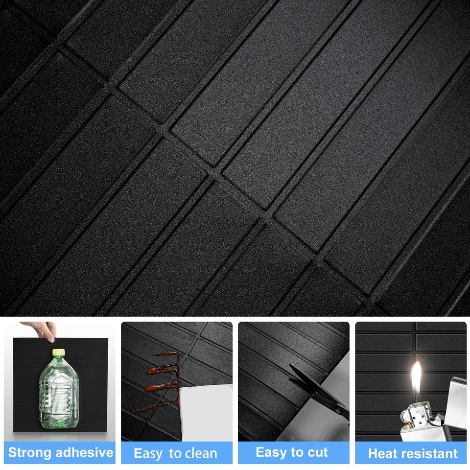 Peel and Stick Finger Tiles for Kitchen, Premium Large Design Matte ...