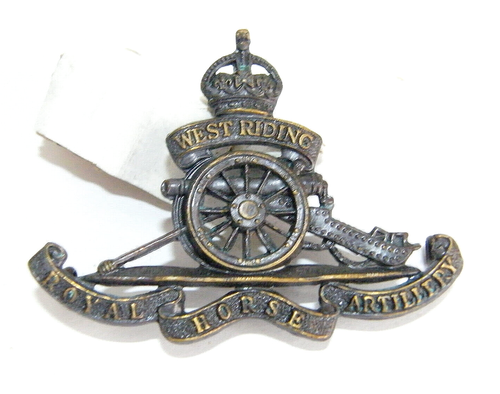 WEST RIDING R HORSE ARTILLERY ARMY MILITARY CAP BADGE PART COLLECTION ...