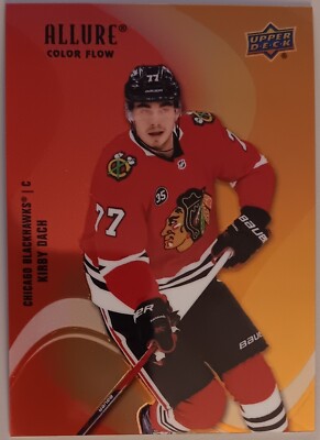 2022-23 Allure Kirby Dach Red-Orange Card # SF-78 Chicago Black Hawks ...