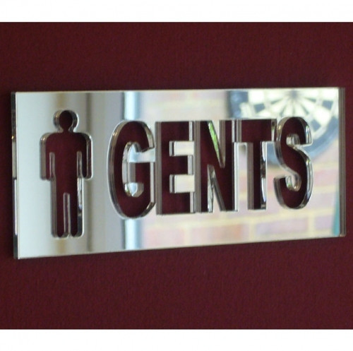 Gents Toilet WC Sign Acrylic Mirrors (Several Sizes Available) | eBay