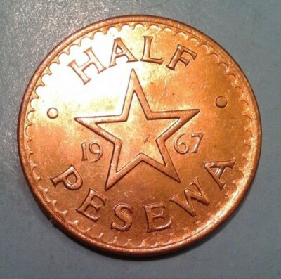 Ghana Half Pesewa coin 1967 | eBay