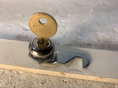 Waste Receptacle Lock with Key by Bobrick® Hook-Latch Key No. CAT 74 | eBay